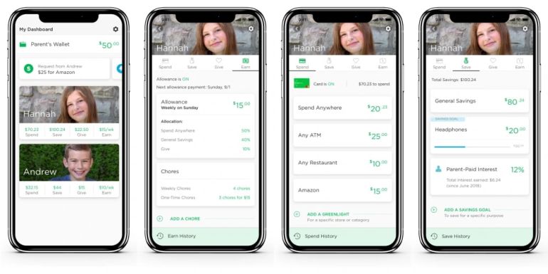 Greenlight, All-in-one financial app for kids & Daylight, Vibrant ...
