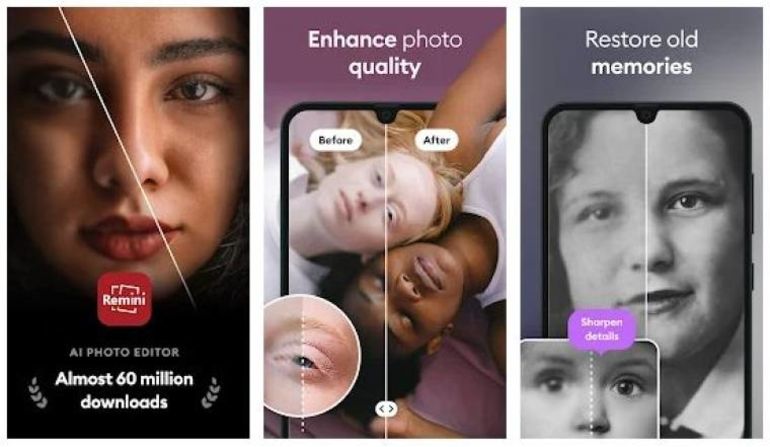 Splice & Remini - AI-powered breathtaking video & photo editing apps