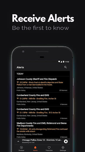 Police Scanner, Fire and Police Radio Android App