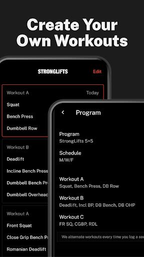 Stronglifts 5x5 - Weight Lifting & Gym Workout Log Android App