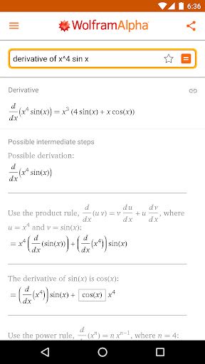 WolframAlpha Android App