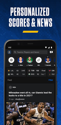 theScore: Live Sports Scores, News, Stats & Videos Android App