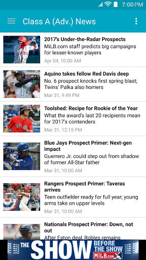 MiLB First Pitch Android App