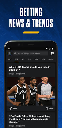 theScore: Live Sports Scores, News, Stats & Videos Android App