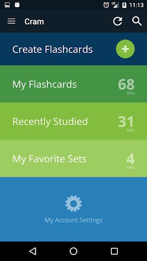 Cram.com Flashcards Android App