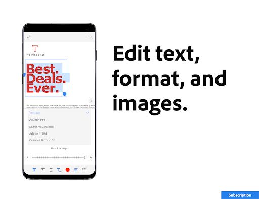 Adobe Acrobat Reader: Edit PDF Android App