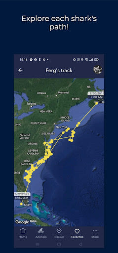 OCEARCH Shark Tracker Android App