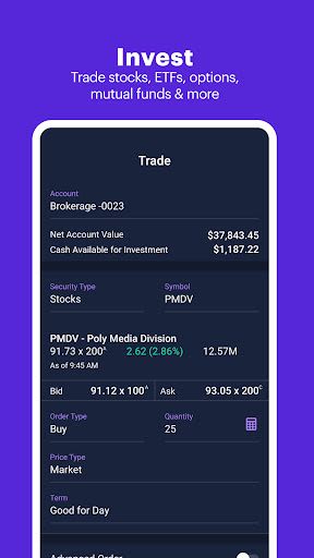 E*TRADE: Invest. Trade. Save. Android App