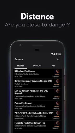 Police Scanner, Fire and Police Radio Android App