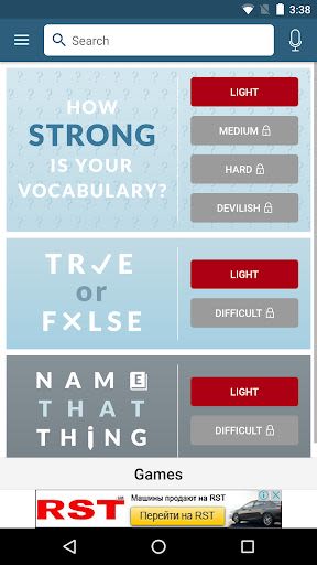 Dictionary - Merriam-Webster Android App