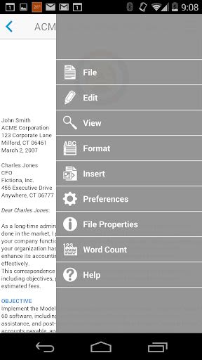 Docs To Go™ Free Office Suite Android App