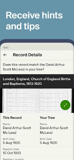 Ancestry: Explore your family tree & genealogy Android App