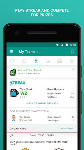ESPN Fantasy Sports Android App