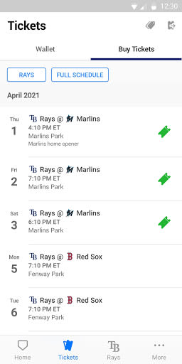 MLB Ballpark Android App