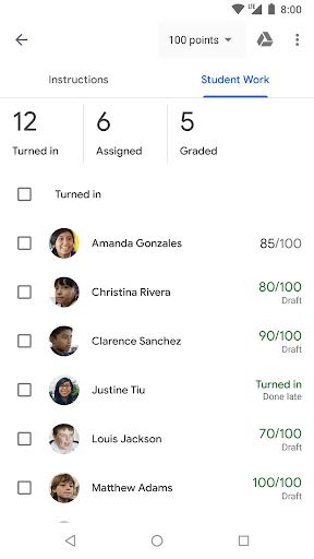 Google Classroom Android App